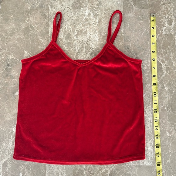 Tops | Womens Red Velvet Tank Top | Poshmark
